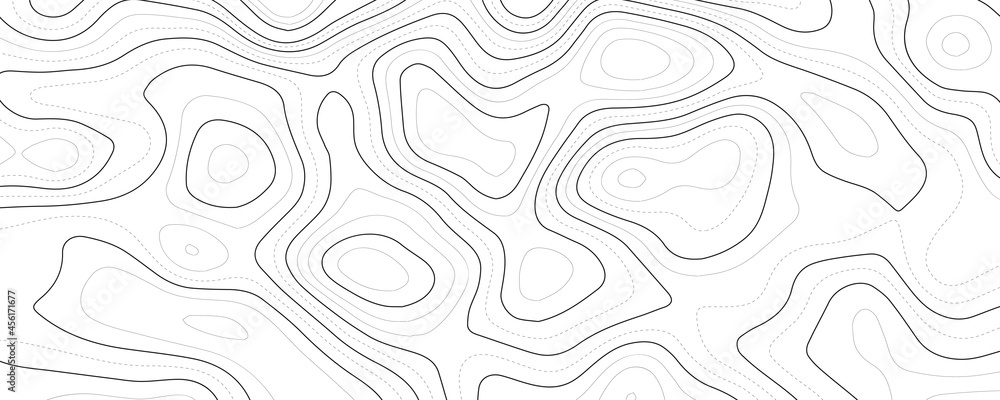 Contour map background. Vector geography scheme and terrain. Topography ...