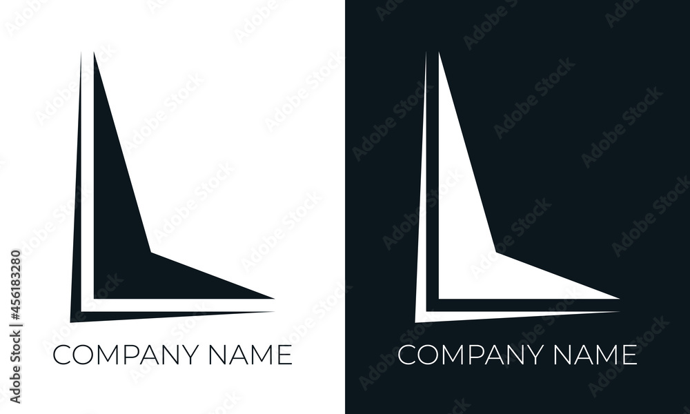 Initial letter l logo vector design template. Creative modern trendy l ...