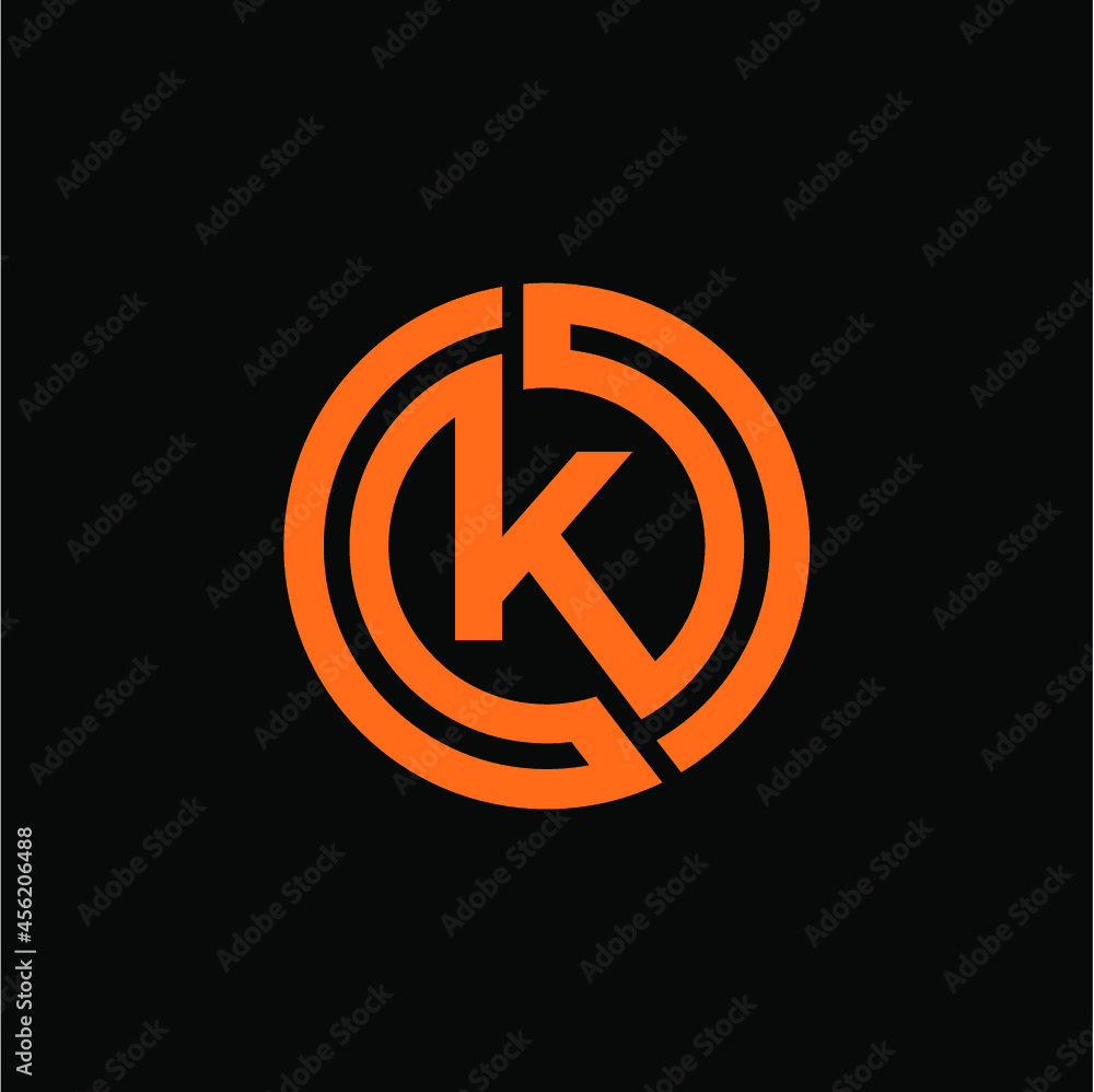 K initial circle logo vector image Stock Vector | Adobe Stock