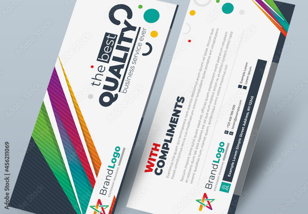 Compliment Cards Layout Stock Template | Adobe Stock