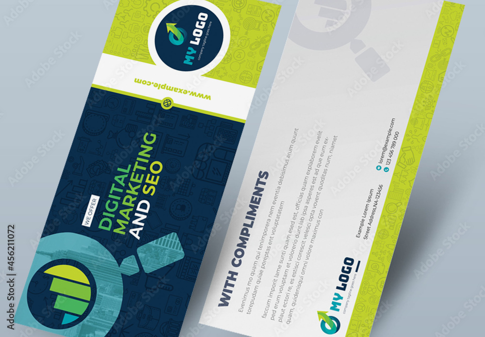 Corporate Compliment Cards Layout Stock Template | Adobe Stock