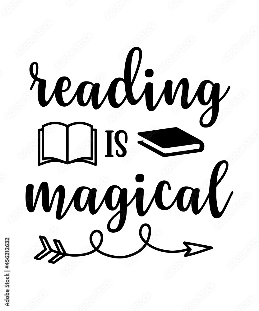 Vetor do Stock: Reading svg tshirt design,Reading bundle svg, Reading ...