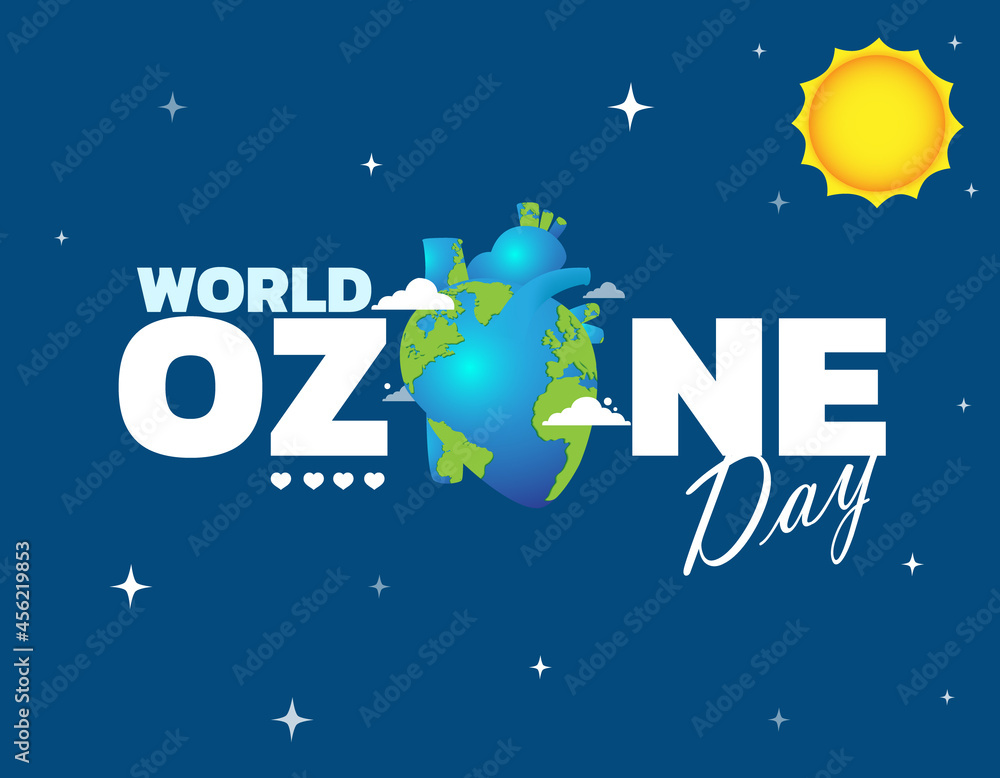 World Ozone Day Vector illustration for Poster, banner Design. Stock ...