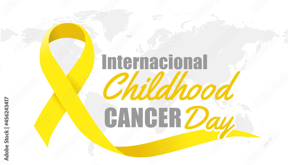 International childhood cancer day, month of life appreciation. Banner ...