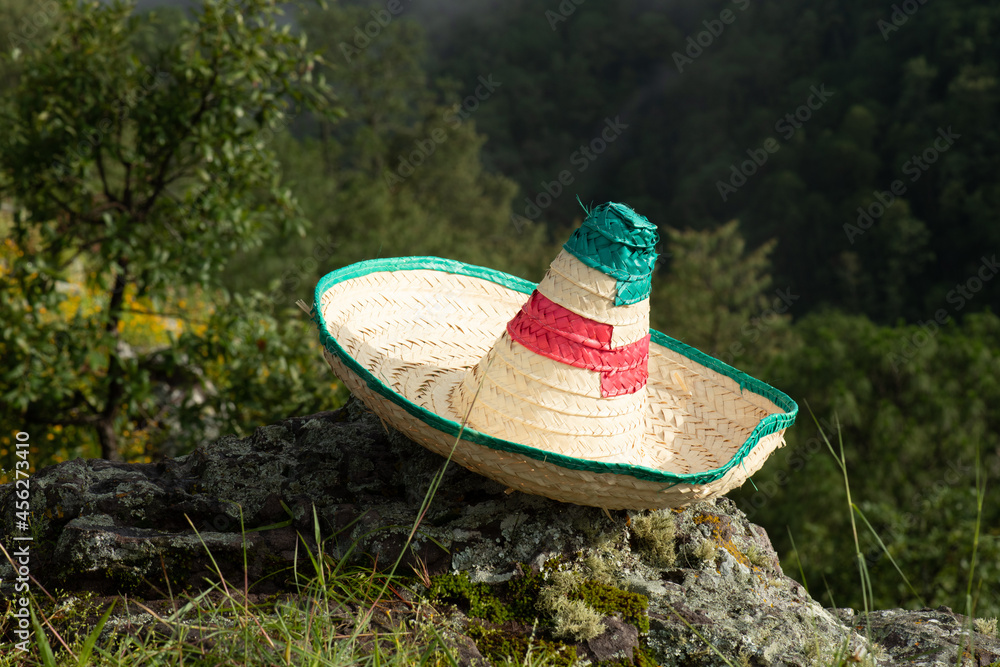 Mexican tradition handwoven hat in the ranches and towns Stock Photo ...