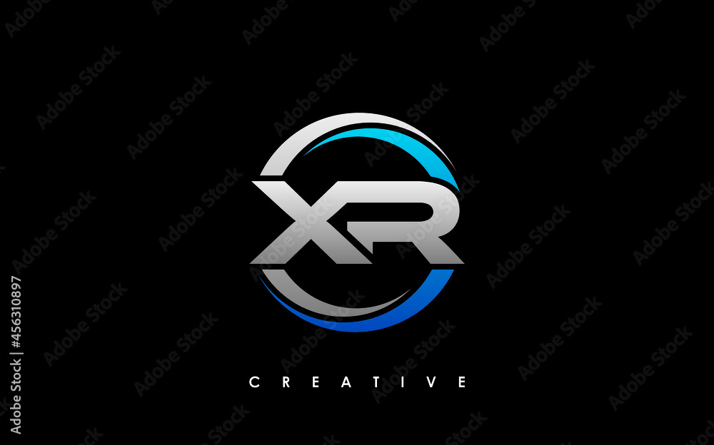 XR Letter Initial Logo Design Template Vector Illustration Stock Vector ...