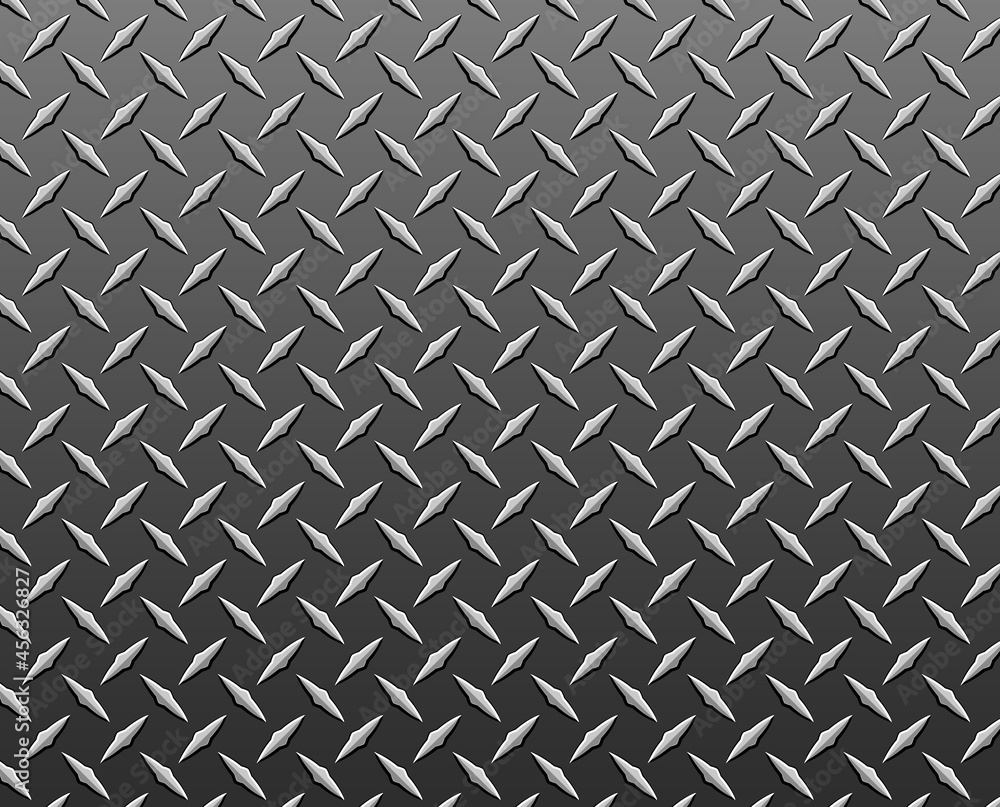 The diamond steel metal sheet texture background, vector illustration ...