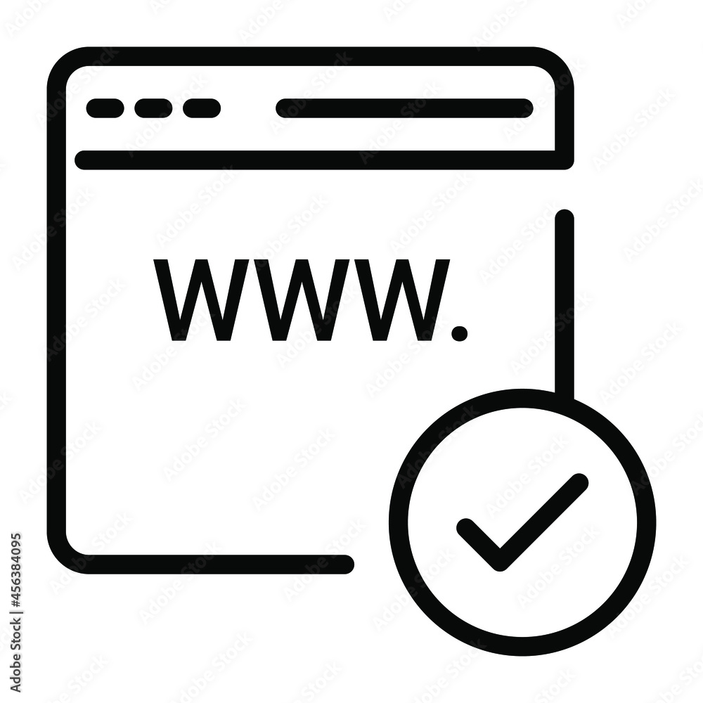 domain registration outline design, SEO and web flat design for mobile ...