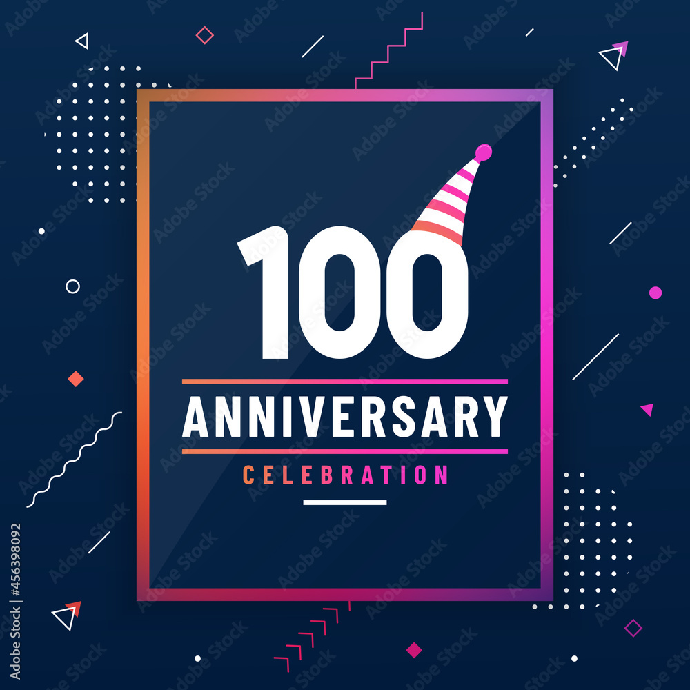 100 years anniversary greetings card, 100 anniversary celebration ...