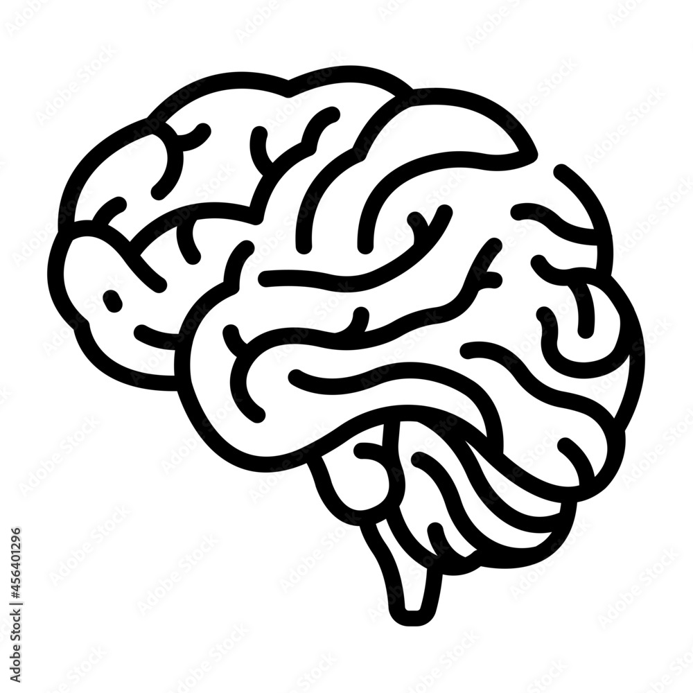 brain icon Stock Vector | Adobe Stock