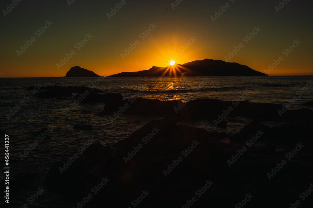 maritime landscape of the mexican pacific in the port of Mazatlan ...