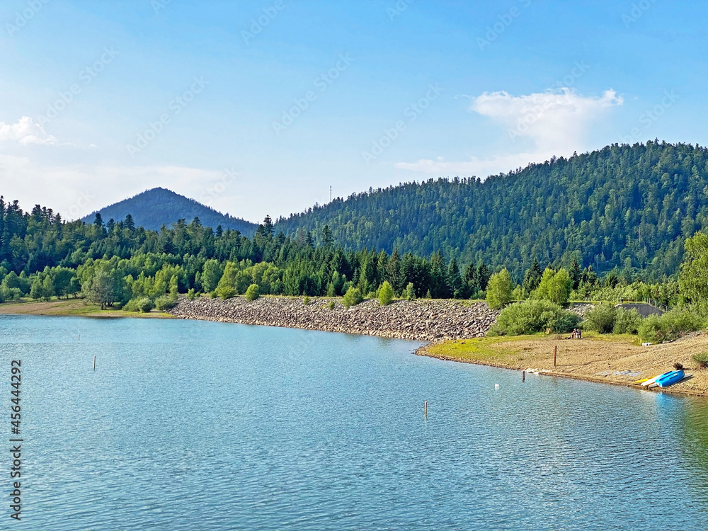 Lepenica lake near Fuzine or Lake Lepenica, Benkovac Fuzinski - Gorski ...