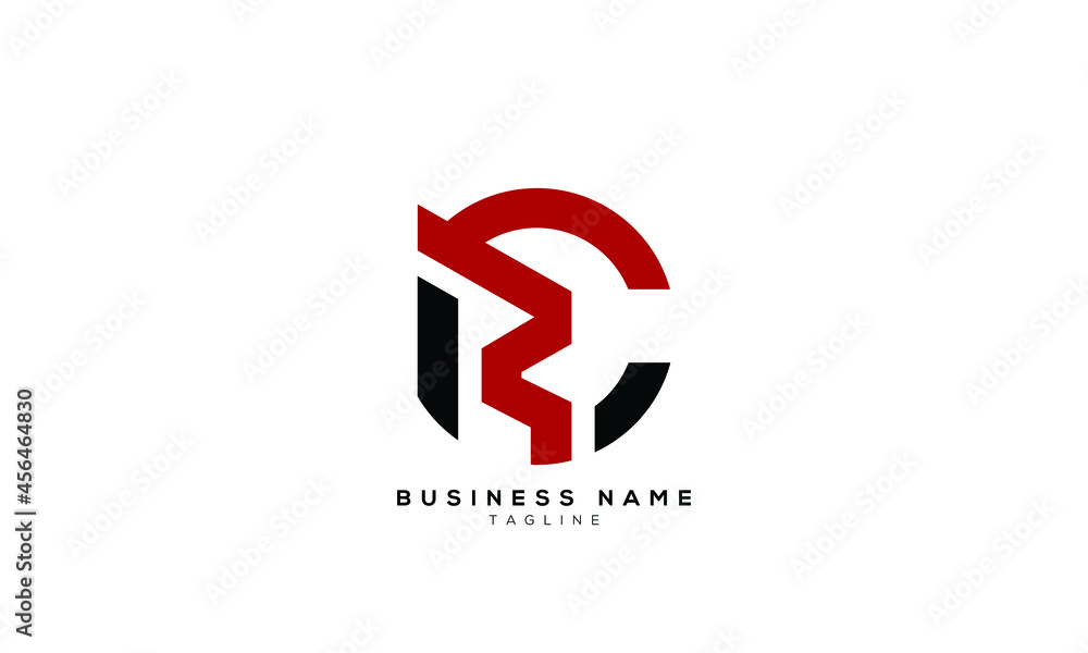 RC initials monogram letter text alphabet logo design Stock Vector ...