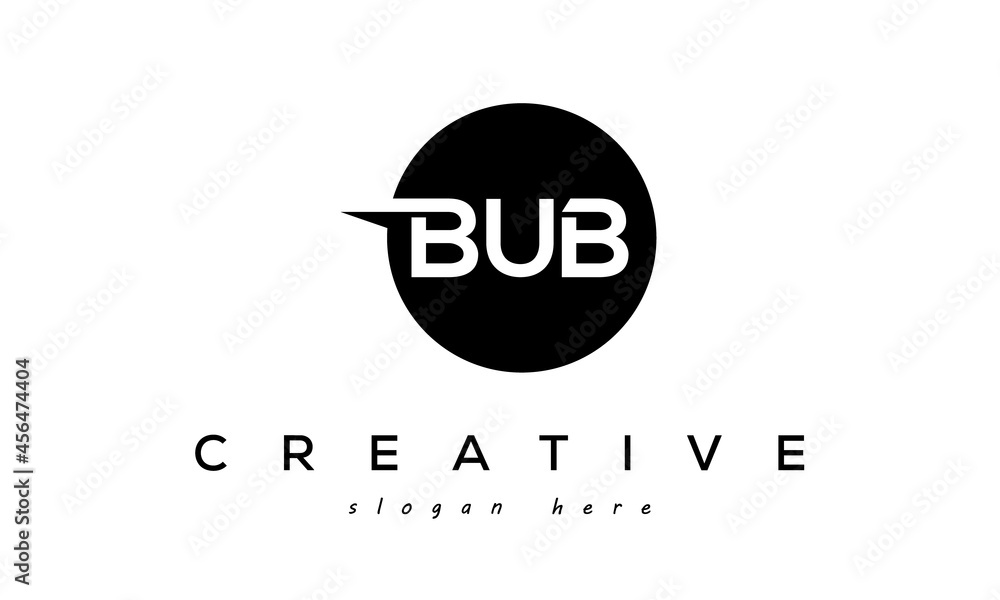 BUB creative circle letters logo design victor Stock Vector | Adobe Stock