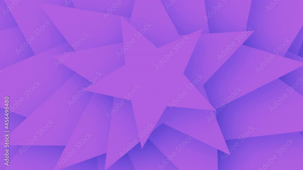 Stars over a purple backdrop. Animated purple geometric pattern ...
