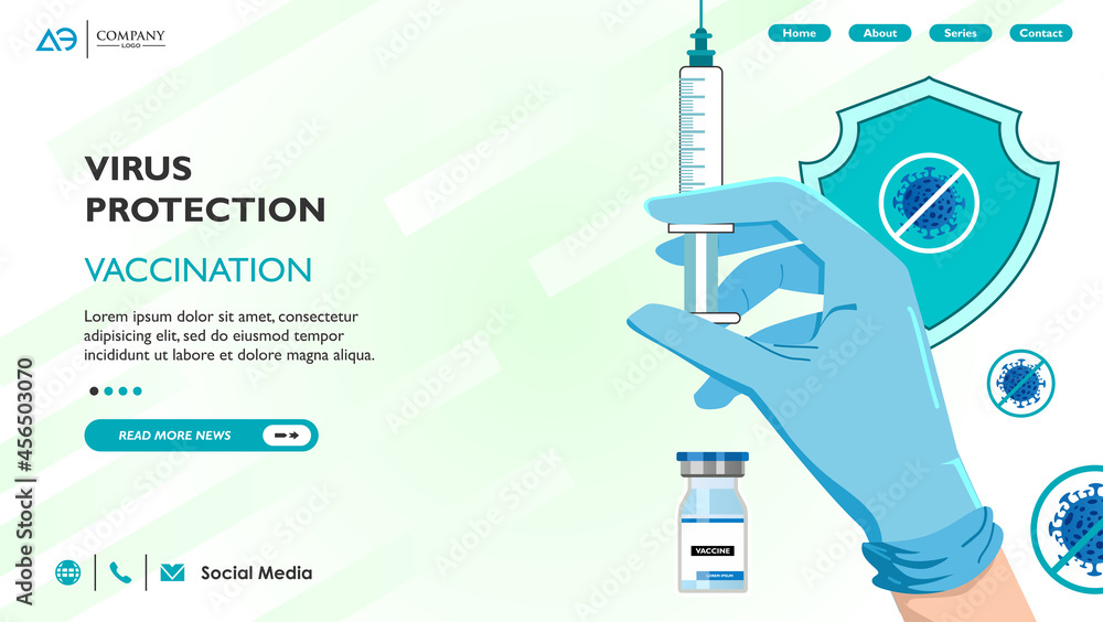 Vaccination concept. Immunization campaign. Vaccine shot. Health care ...