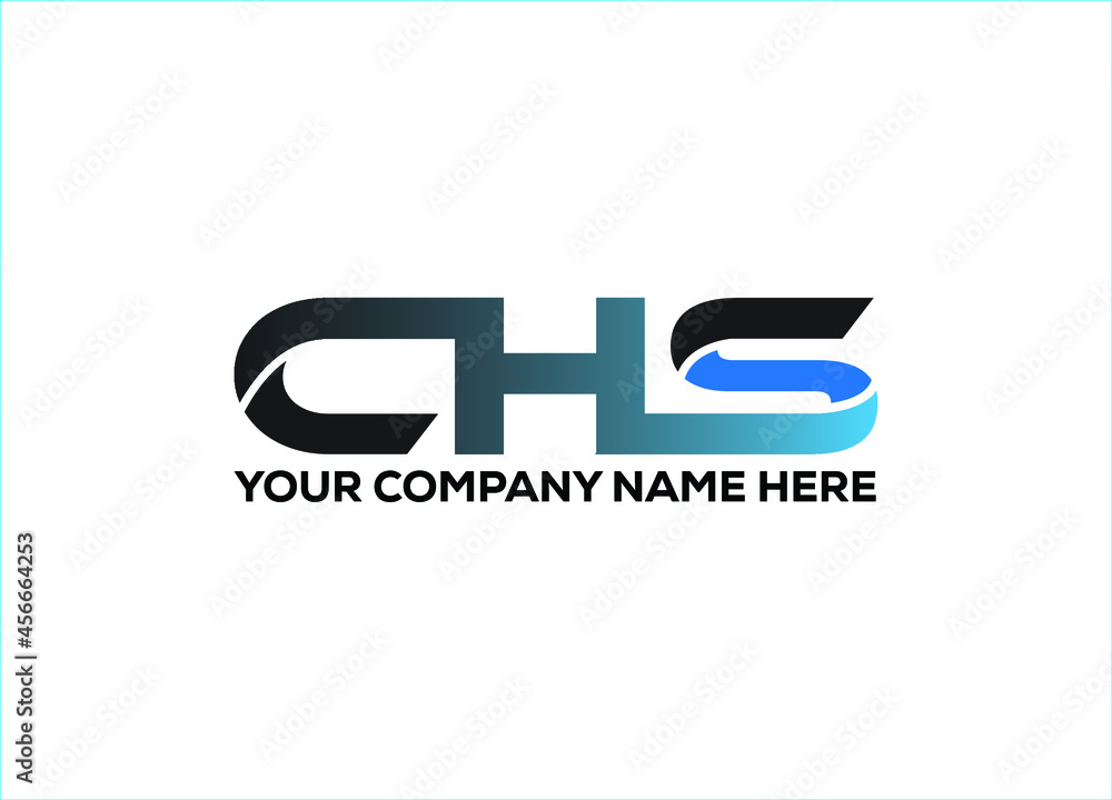 Initial Letter CHS Logo or Icon Design Vector Image Template Stock ...