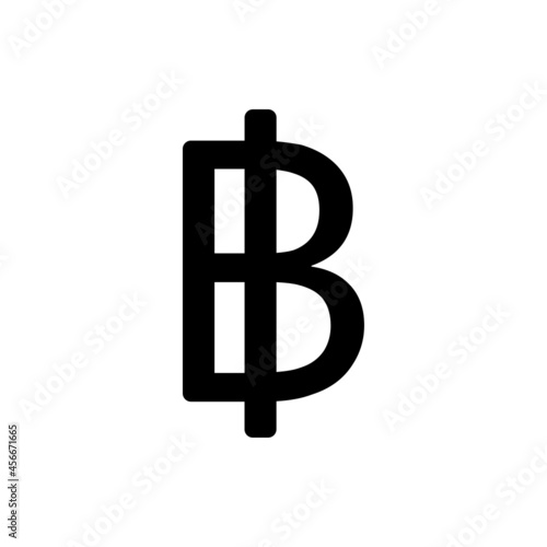 Thai baht sign. Thai baht symbol. Thai baht currency symbol. Thai baht ...