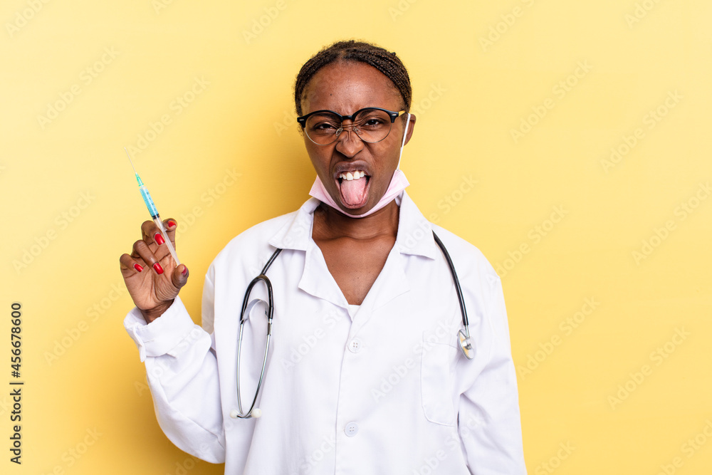 feeling disgusted and irritated, sticking tongue out, disliking ...