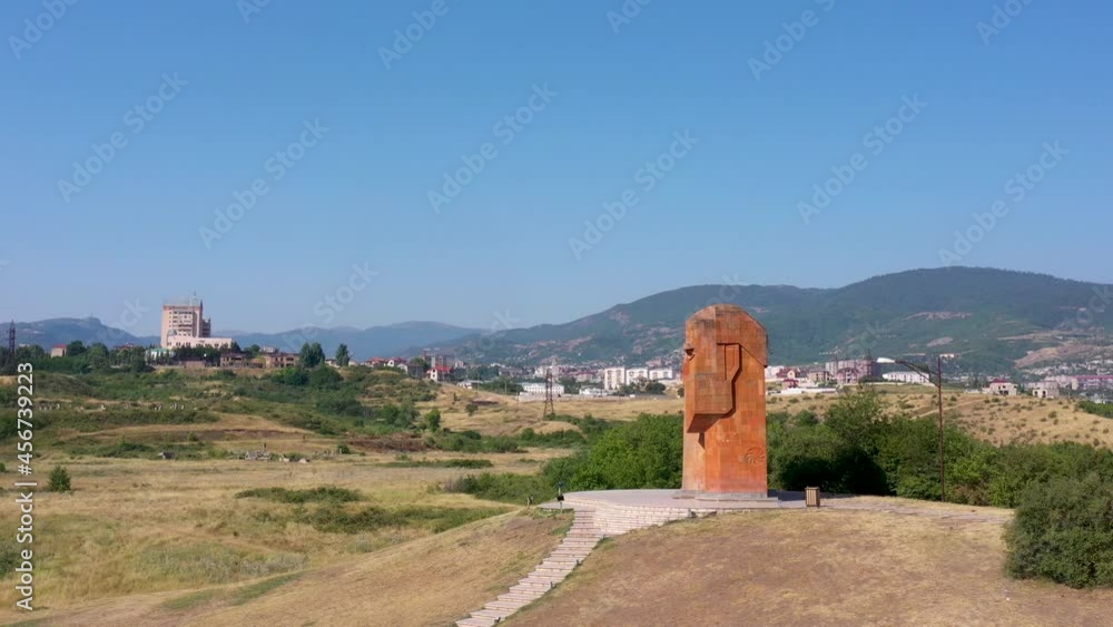 Symbol of Artsakh, famous monument grandfather and grandmother in ...