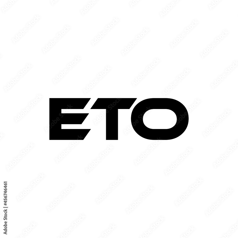 ETO letter logo design with white background in illustrator, vector ...
