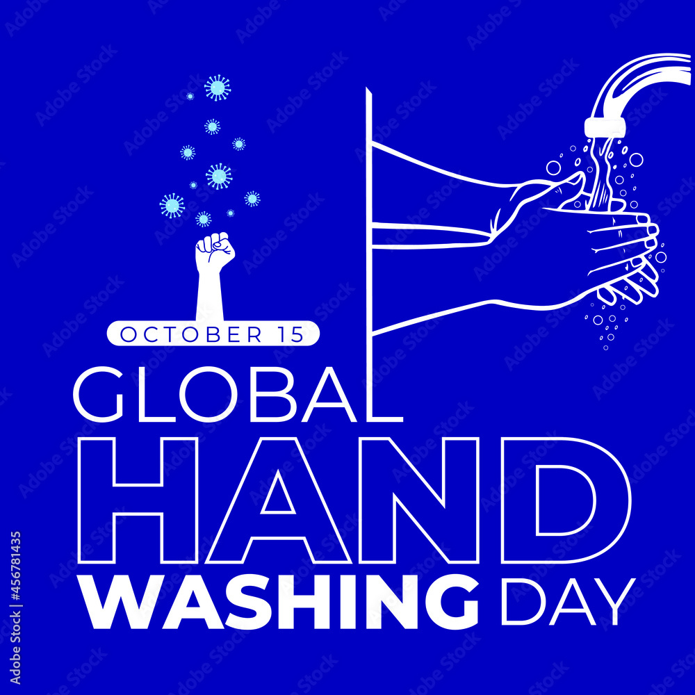 Global Handwashing Day.15 October. coronavirus icon. handwashing with ...