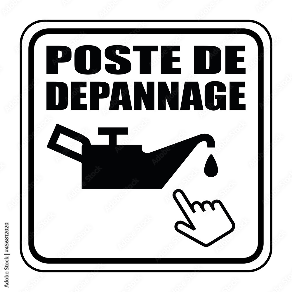 Logo poste de dépannage. Stock Vector | Adobe Stock