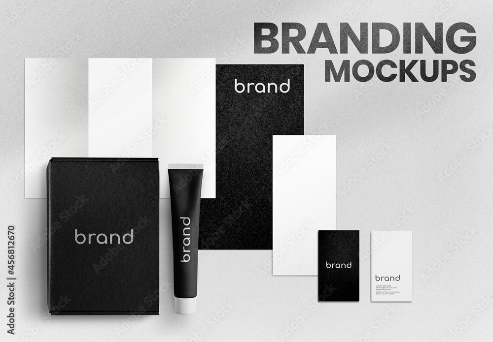 Stationery and Paper Mockup Stock Template | Adobe Stock