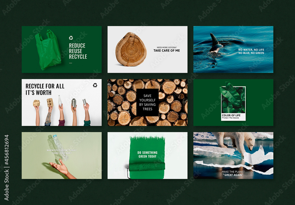 Environment Awareness Layout for Social Media Post Stock Template ...