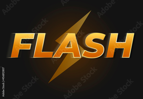 Editable Logo with Yellow Text Effect Stock Template | Adobe Stock