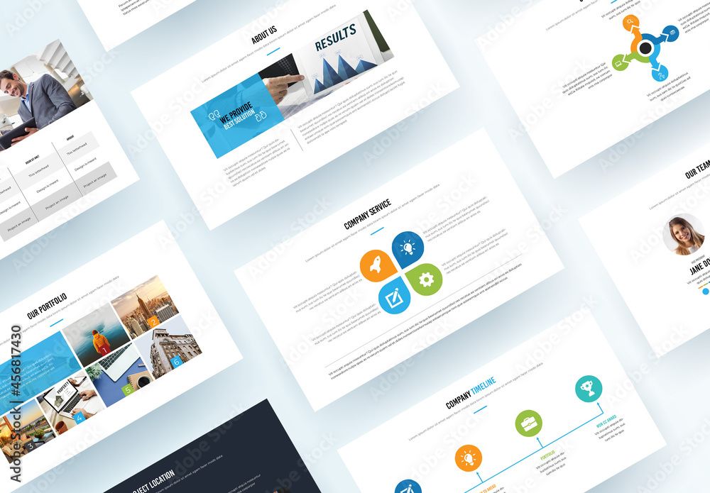 Real Estate Presentation Layout Stock Template | Adobe Stock