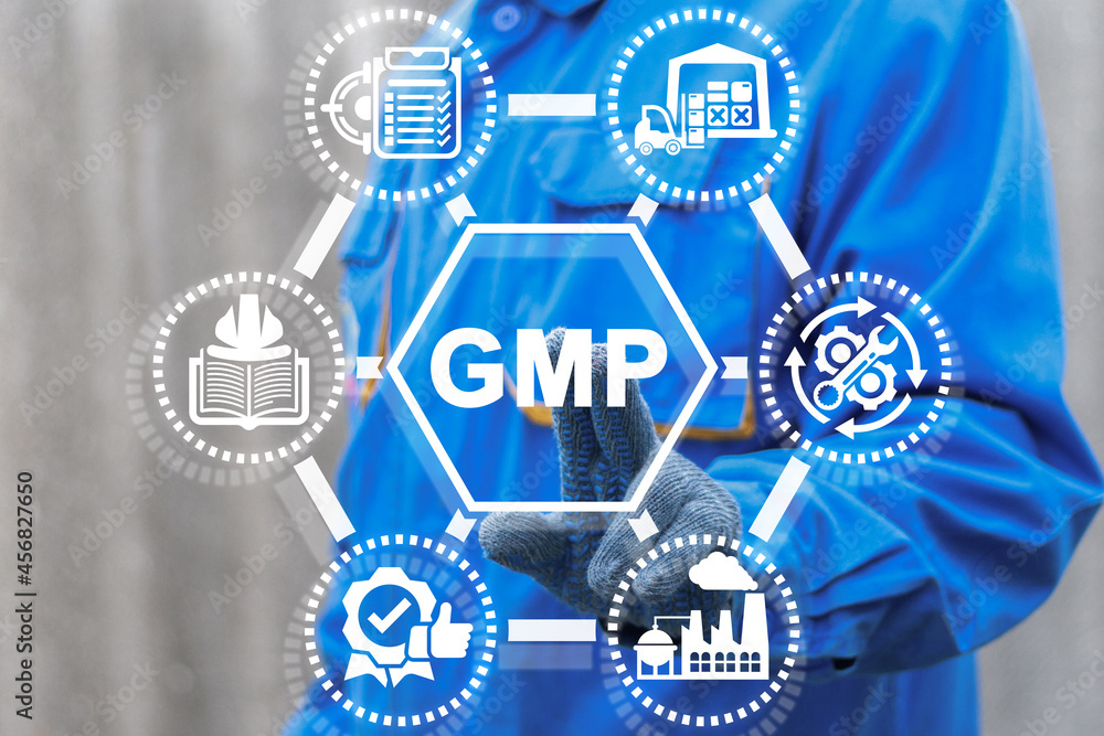 Industry concept of GMP Good Manufacturing Practice. Stock-Foto | Adobe ...
