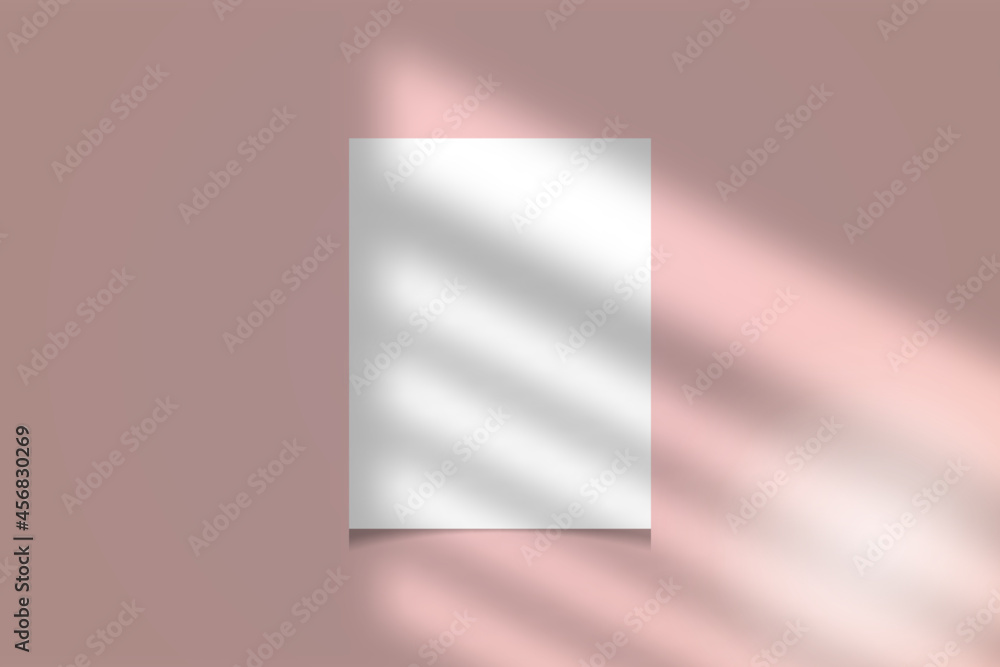 Shadow overlay vector frame paper mockup Stock Vector | Adobe Stock