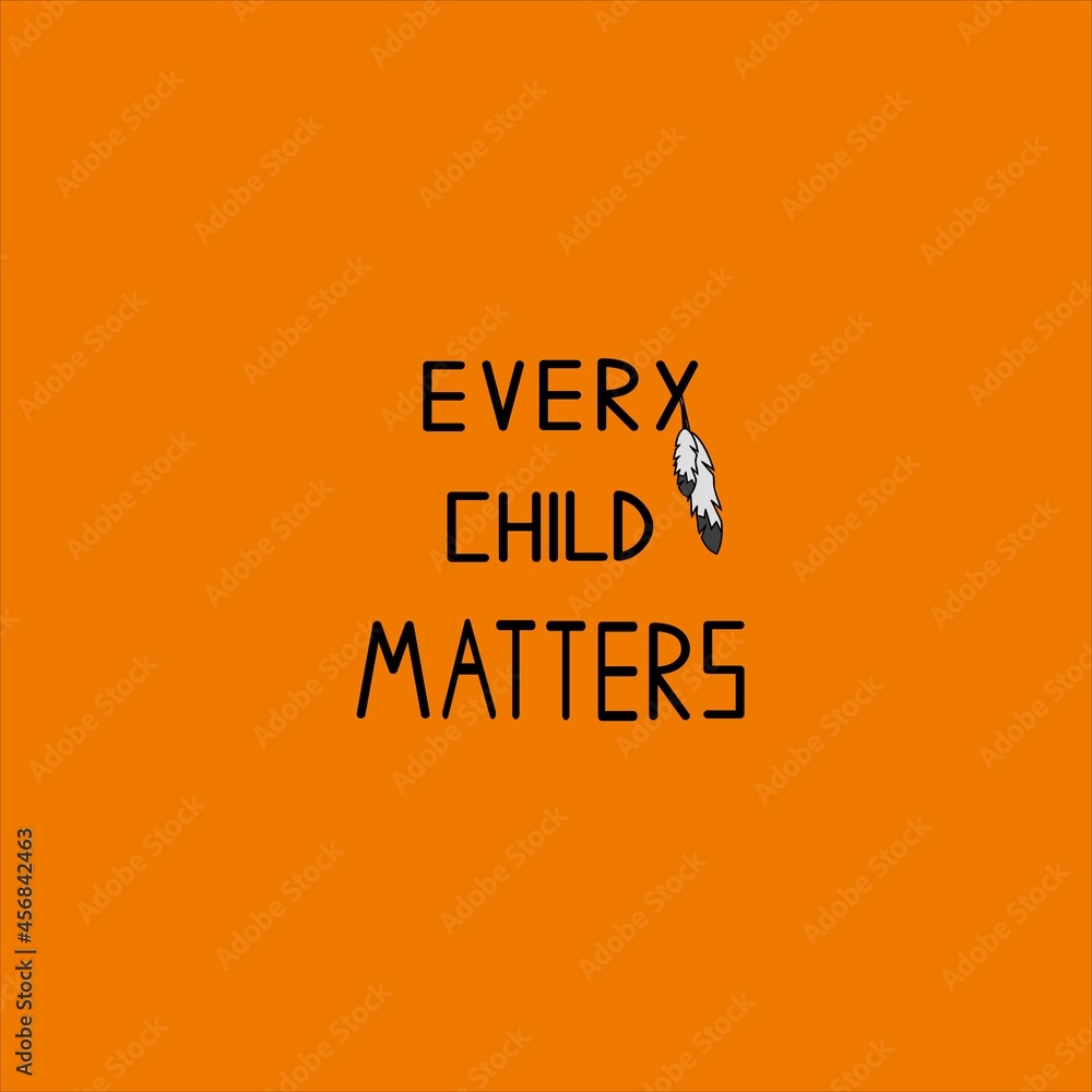 Every Child Matters Logo Design. Vector Illustration. Canadian ...