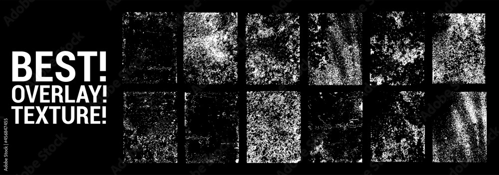 The effect of an old wall with scratches and damage. Collection of ...