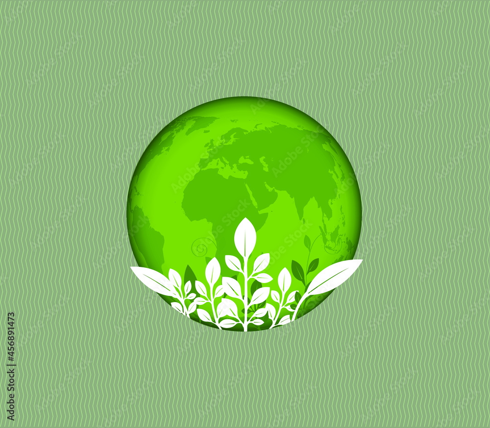 world environment day concept. go green. save green save the earth ...
