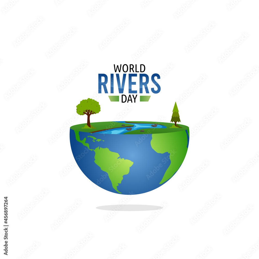 ector graphic of world rivers day good for world rivers day celebration ...