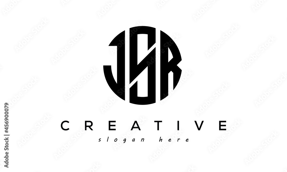 Letter JSR creative circle logo design vector Stock Vector | Adobe Stock