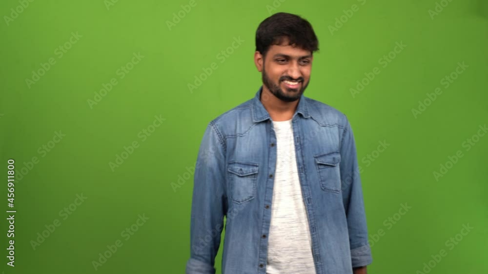 Man Waving Finger to Reject. Hand Gesture to Say No.Man saying no by ...