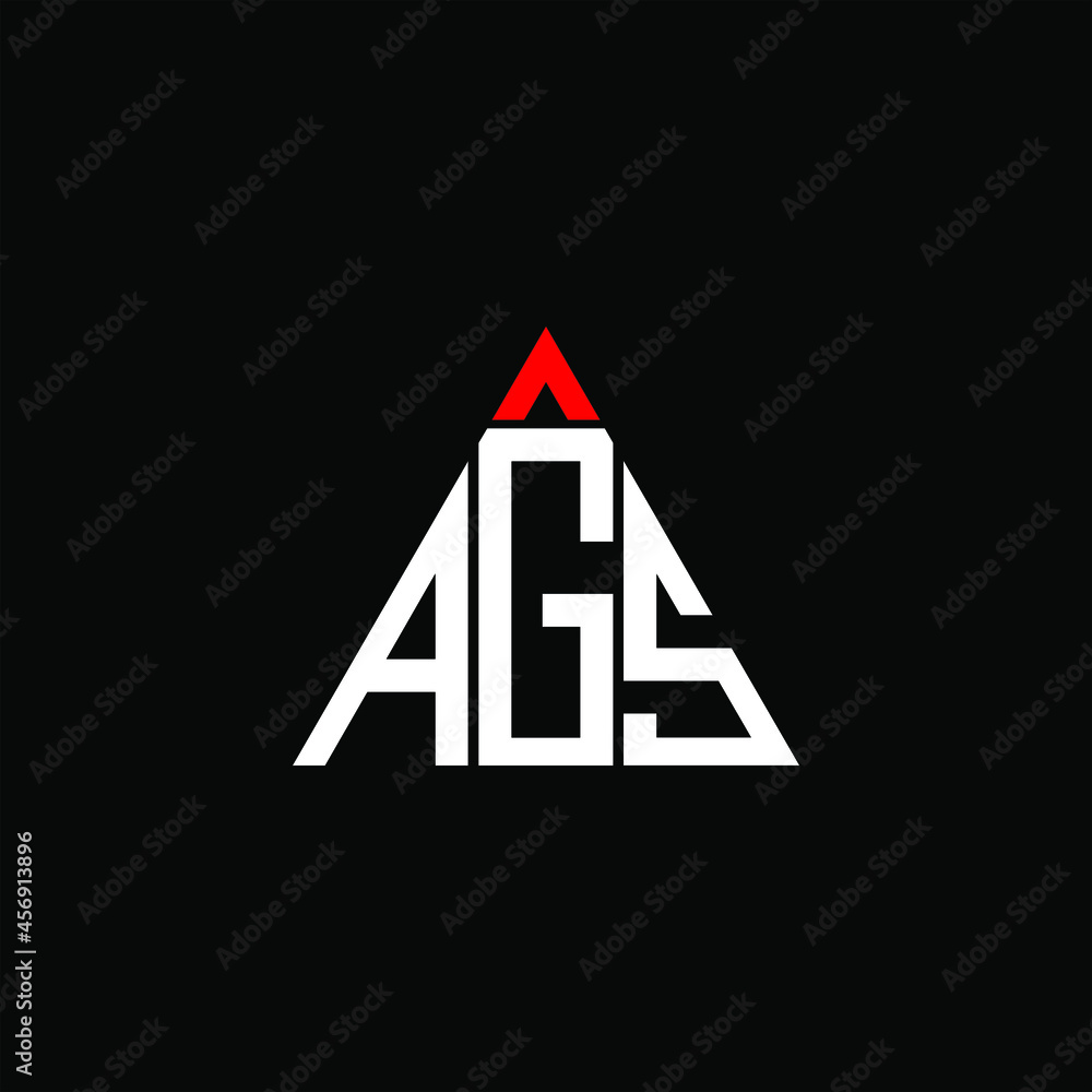 AGS letter logo creative design. AGS unique design Stock Vector | Adobe ...