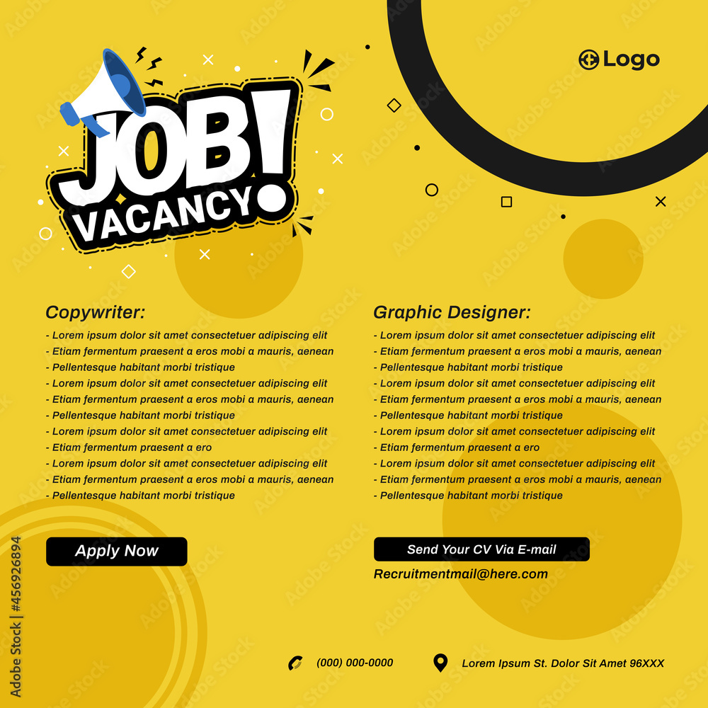 Recruitment advertising template. Recruitment Poster, Job hiring poster ...