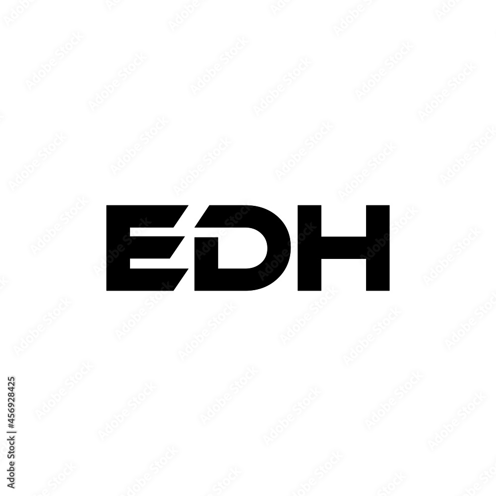 EDH letter logo design with white background in illustrator, vector ...