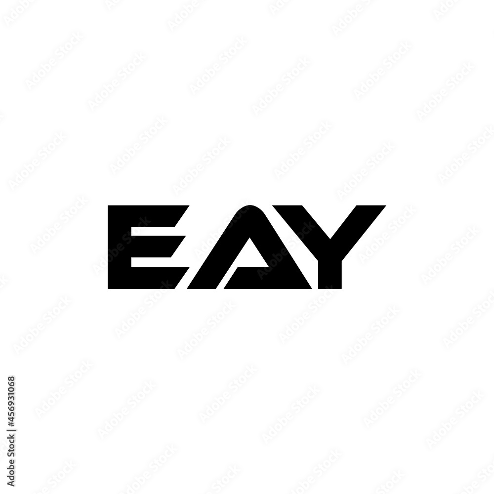 EAY letter logo design with white background in illustrator, vector ...