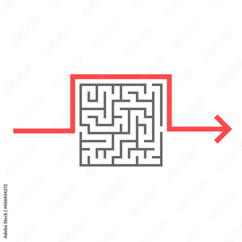 Reduce complexity concept icon. Clipart image isolated on white ... Reduce complexity concept icon. Clipart image isolated on white ...