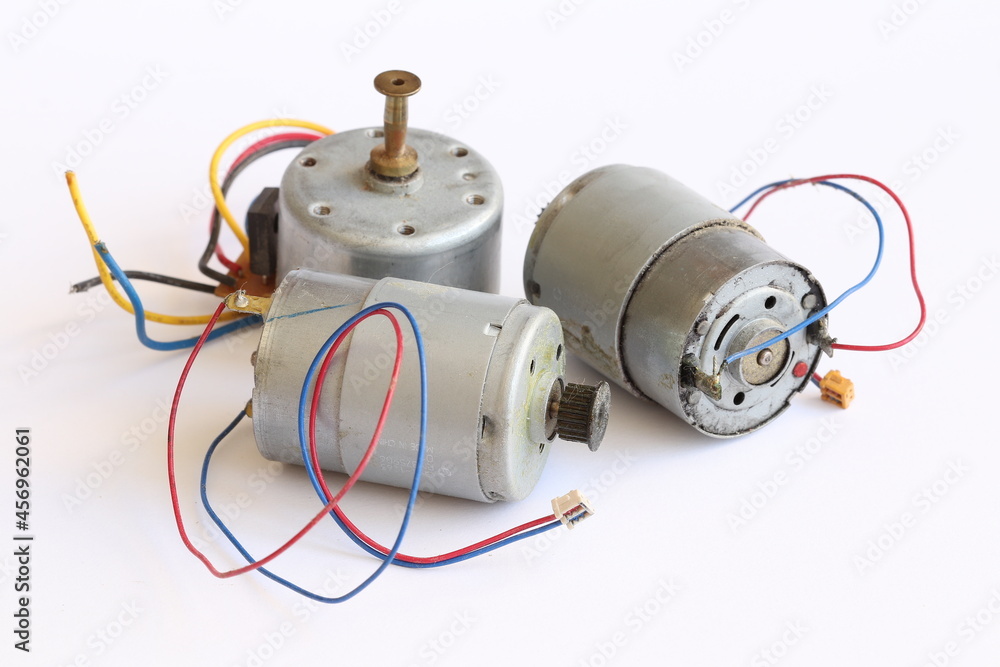 A small electric motor used to rotate mechanisms in various techniques ...