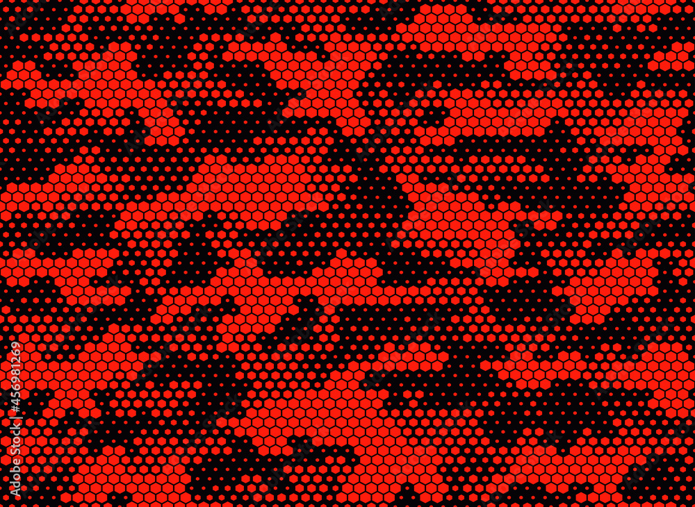 Red Digital Camouflage