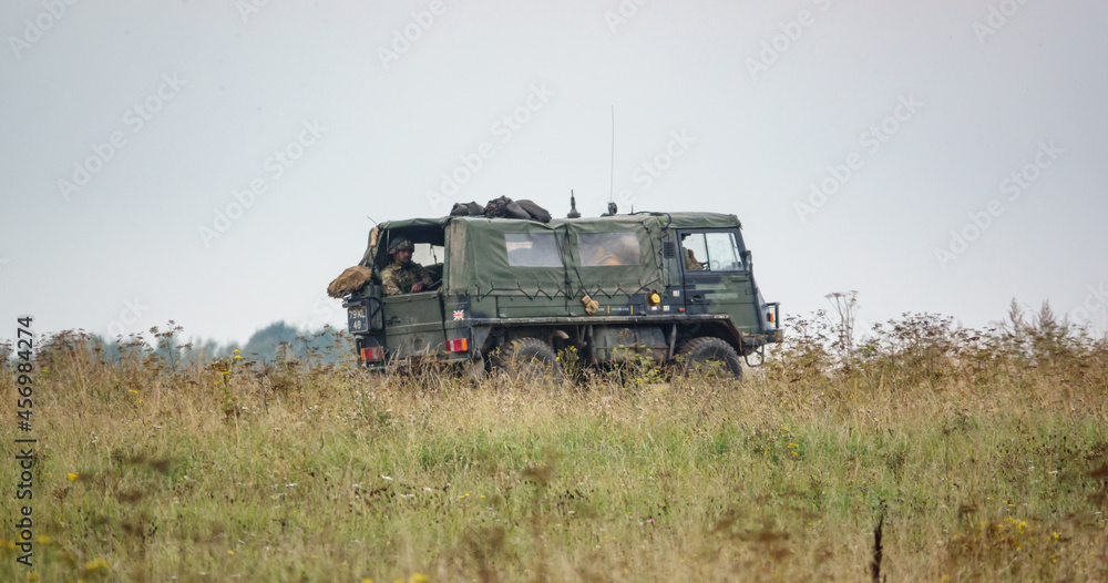 A British army Steyr-Daimler-Puch - BAE Systems Pinzgauer high-mobility ...