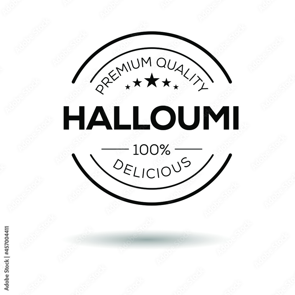 Creative (halloumi) logo, Halloumi cheese, vector illustration. Stock ...