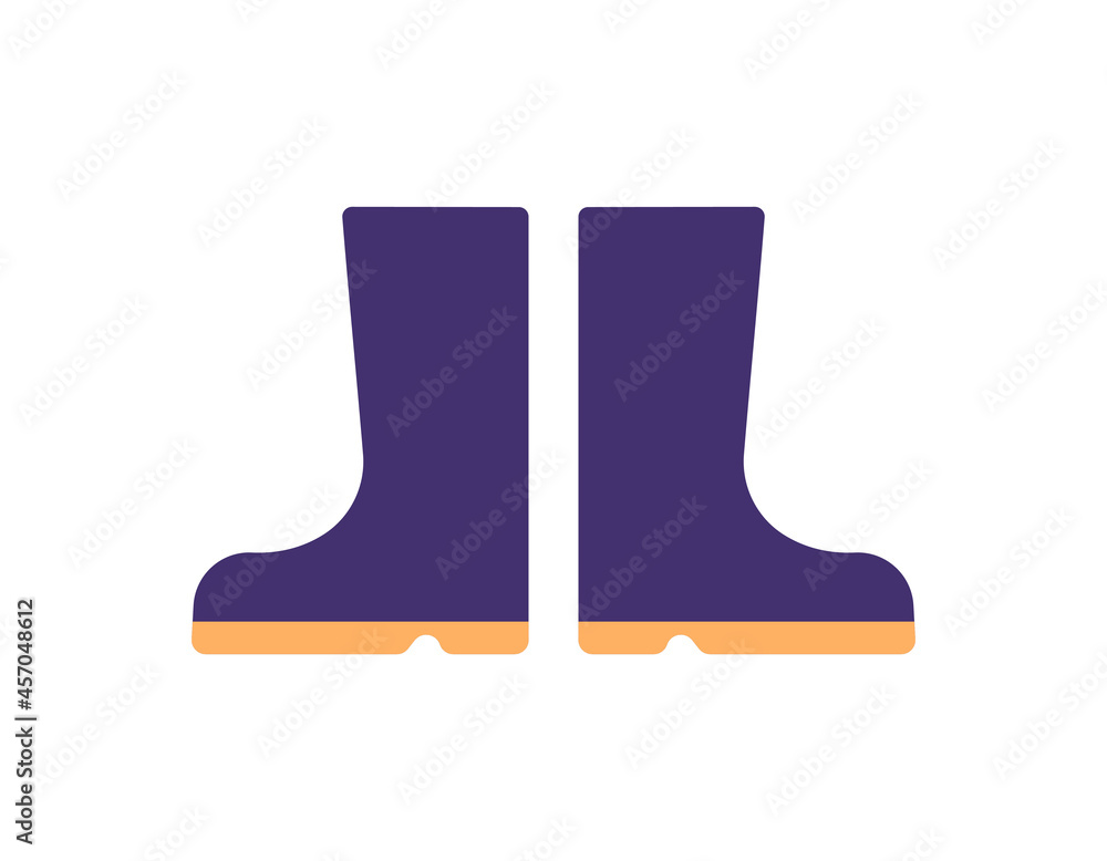 illustration of a boot. safety equipment. items to keep the feet safe ...