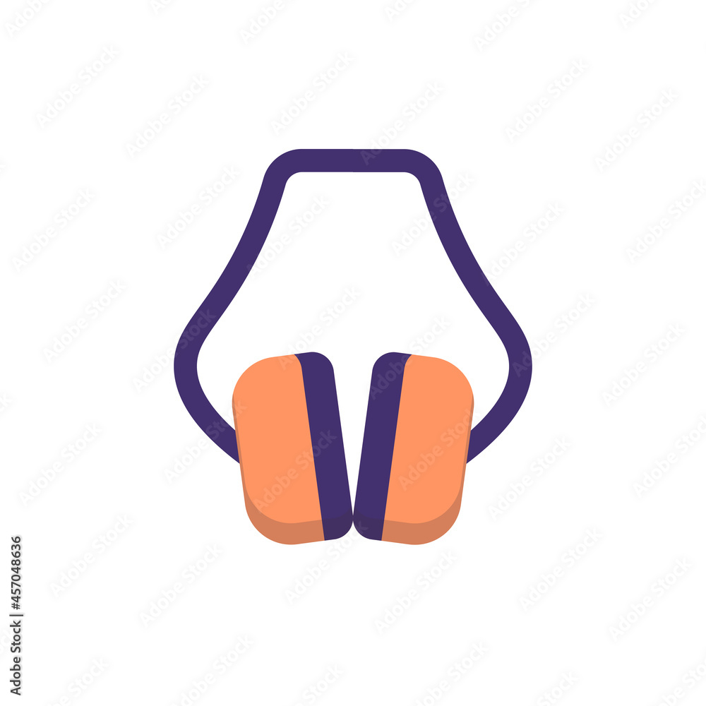 illustration of a safety ear plug. safety equipment. items to keep or ...